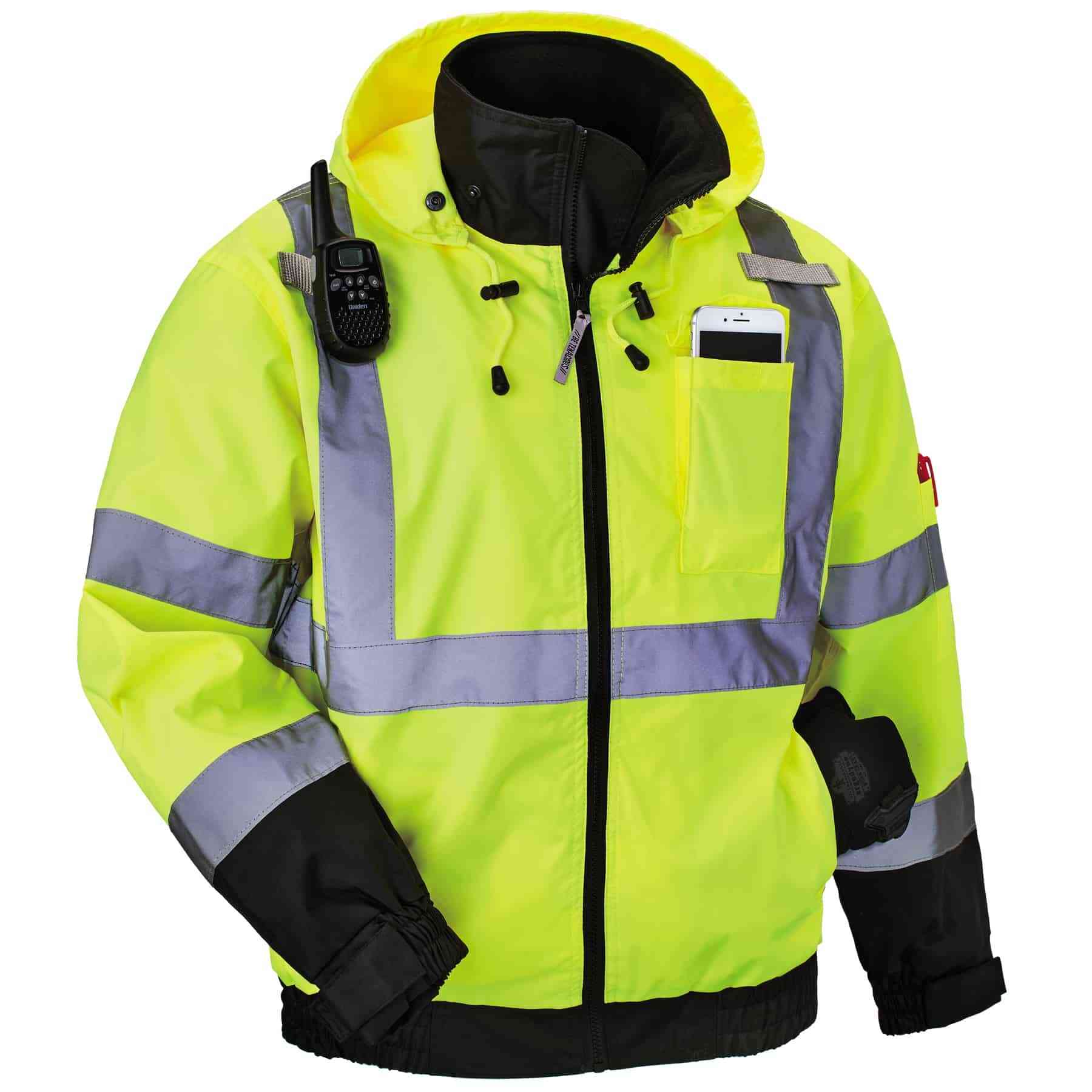 Type R Class 3 Hi-Vis Fleece Lined Bomber Jacket | Hi-Vis Gear | Choctaw-Kaul Catalog
